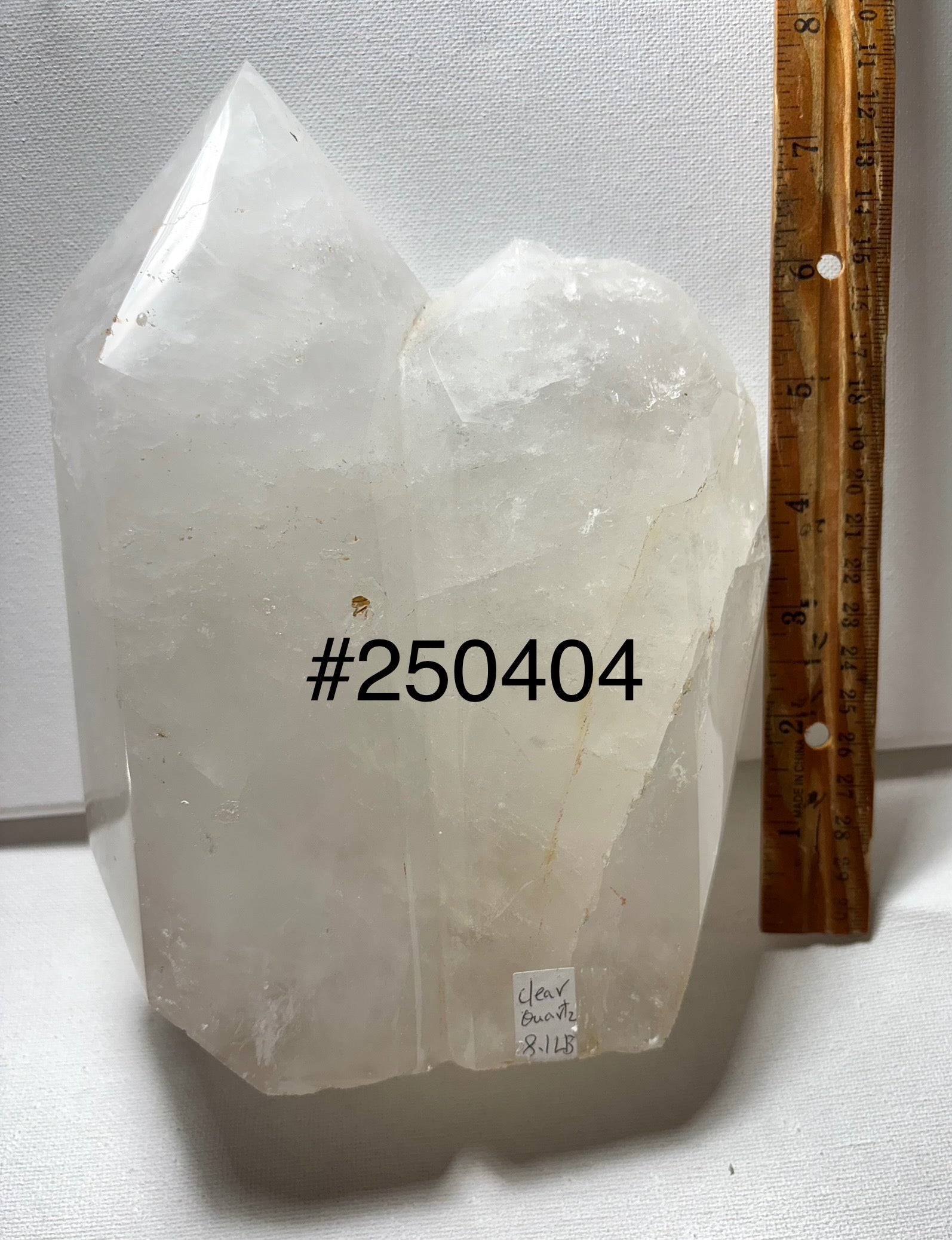 2025 04-24 Natural Double Tower Quartz 17.73LB #250404 – Kelly Styles