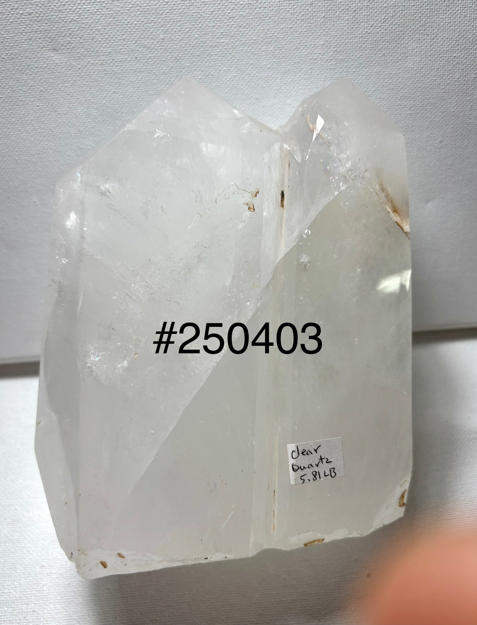 2025 04-24 Natural Double Tower Quartz 5.8LB #250403 – Kelly Styles